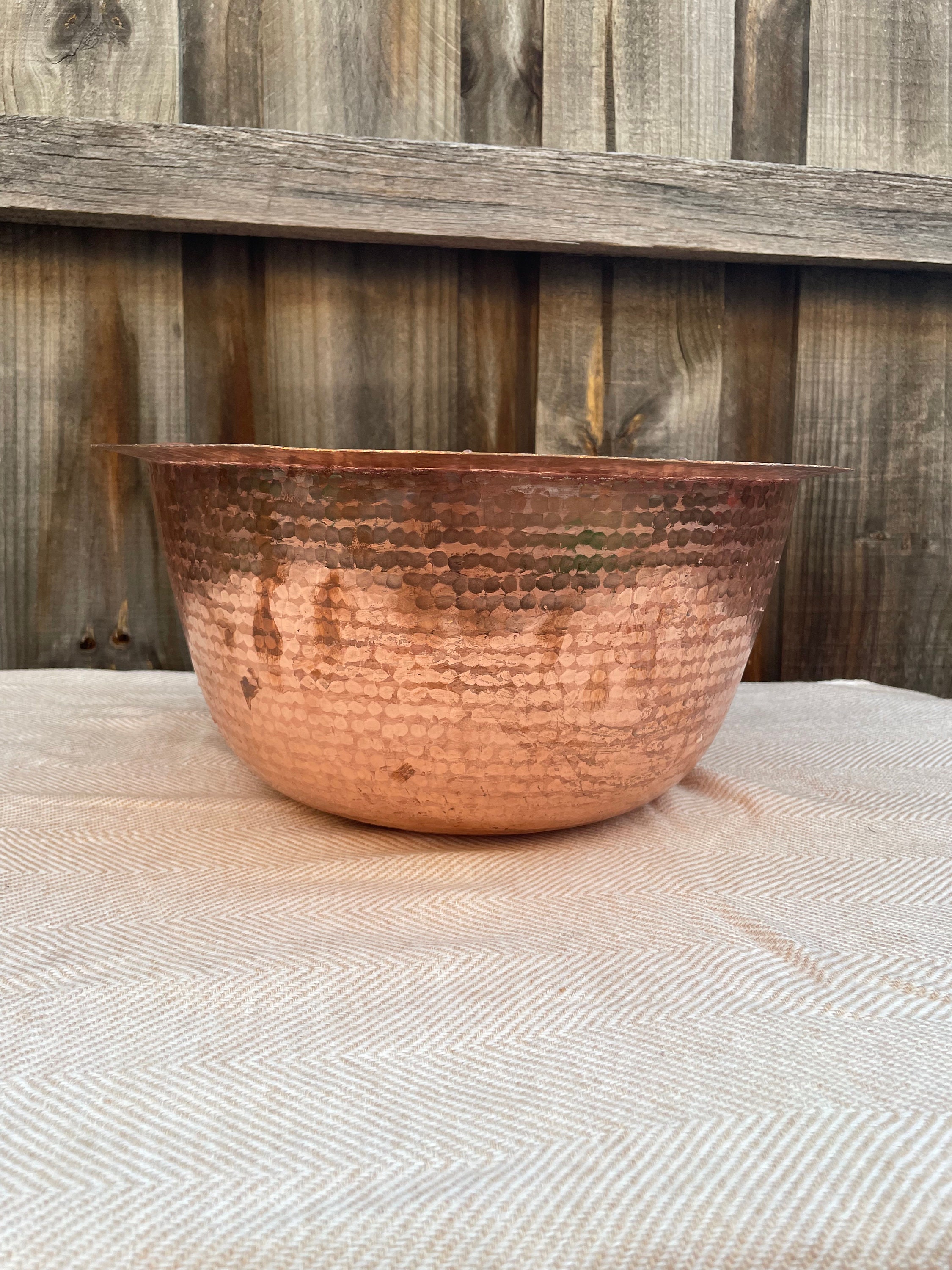 Copper Pedicure Bowl With Removable Foot Rest | Spa Foot Bath Basin ...