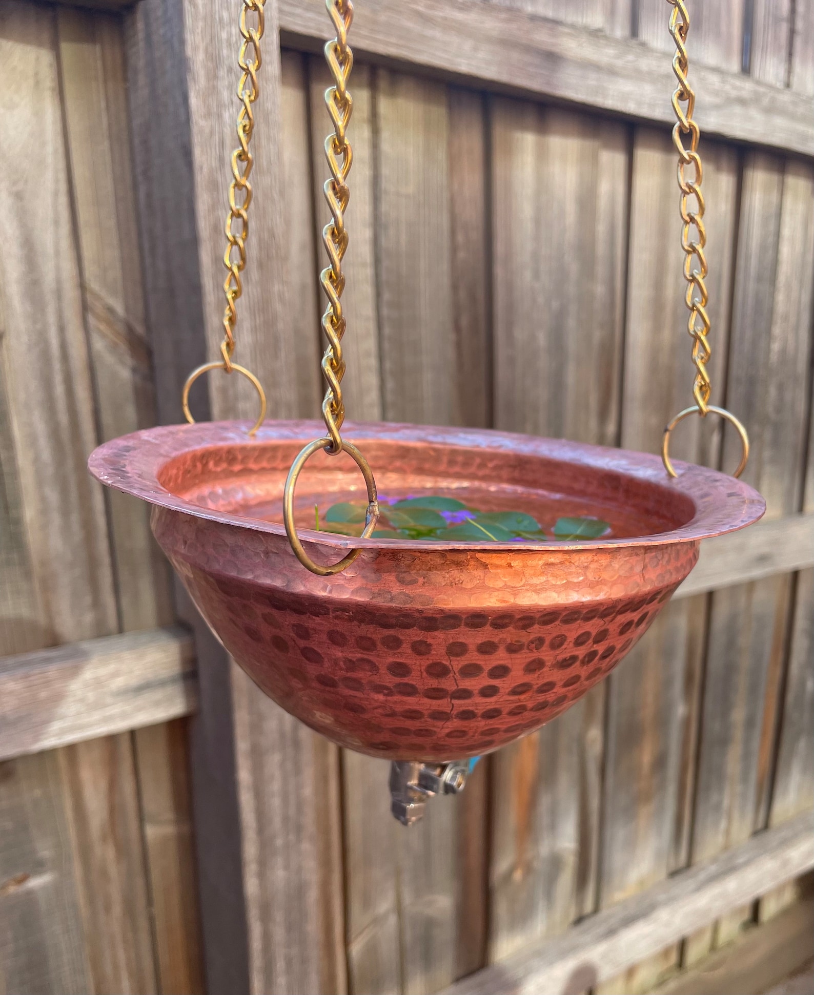 Copper Shirodhara Spa Forehead Oil Pot With Control Valve Tap and Brass ...