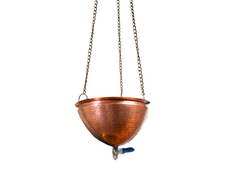 Copper Shirodhara Spa Forehead Dhara Oil Pot With Control Tap Valve and ...