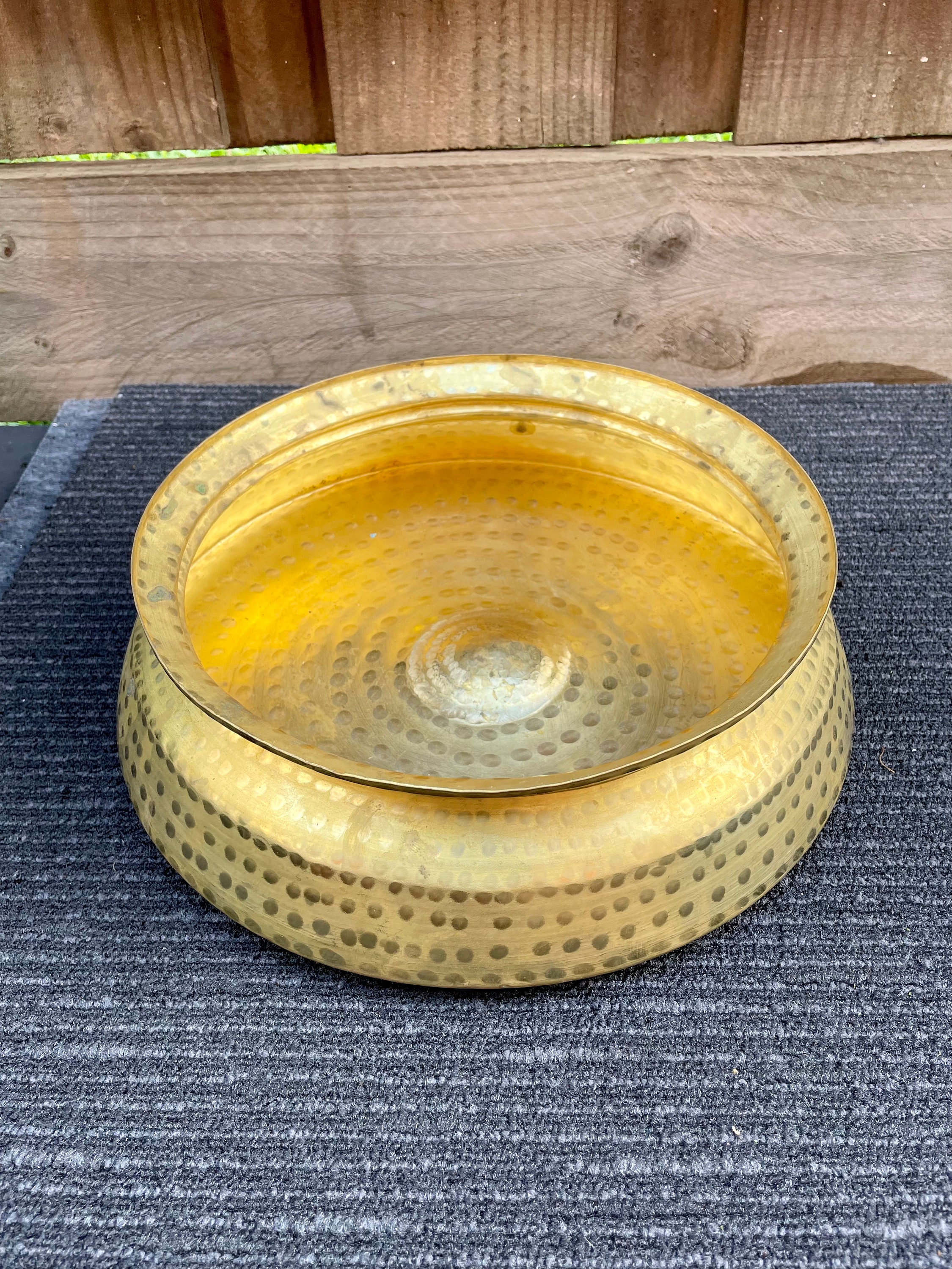 Brass Pedicure Spa Bath Bowl | Foot Soak Warming Massage Relaxation Tub ...