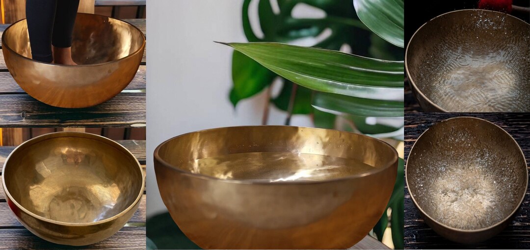 Large Spa Water Vibration Feet Relaxation Massage Bowl 7 Metals Mixed ...