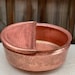 Copper Spa Bath Pedicure Bowl | Foot Massage Warm Soaking Tub | Feet ...