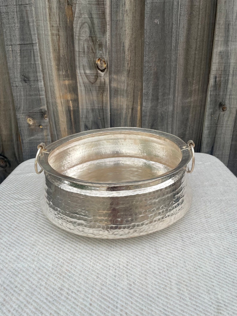 Silver Plated Copper Spa Bath Bowl Foot Massage Pedicure Tub - Etsy