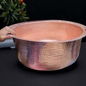 Copper Spa Bath Pedicure Bowl With Handles | Beauty Salon Foot Massage ...
