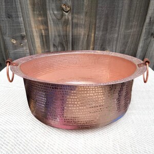 Copper Spa Bath Pedicure Bowl With Handles | Beauty Salon Foot Massage ...