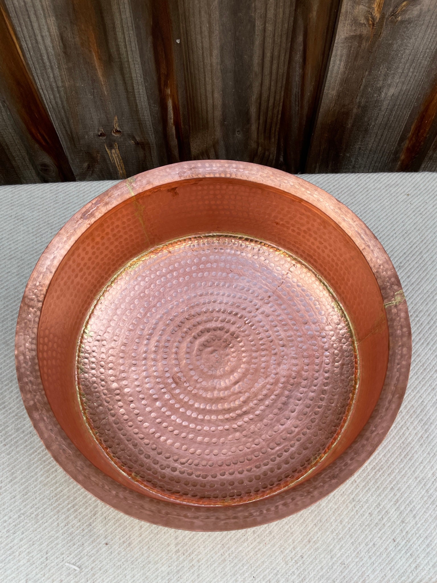 Copper Spa Bath Pedicure Bowl With Footrest | Foot Massage Warm Soaking ...