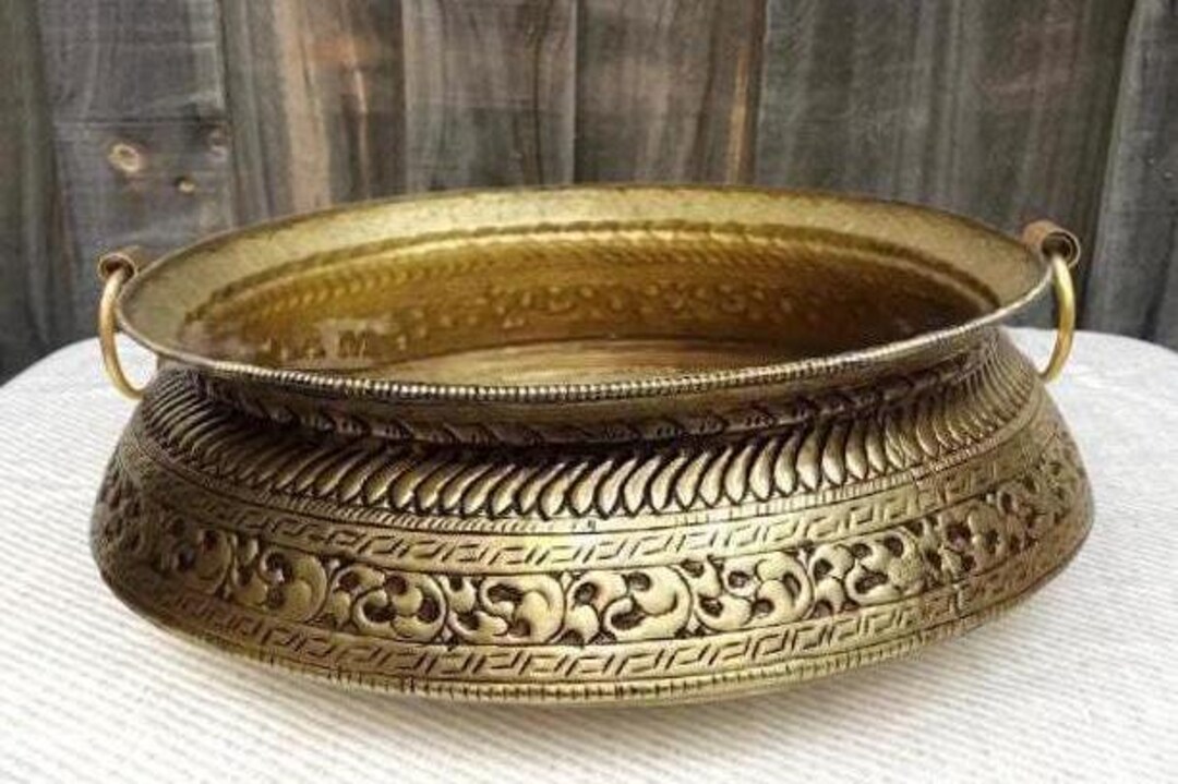 Brass Spa Pedicure Bowl With Handles | Foot Massage Warm Soaking Tub ...