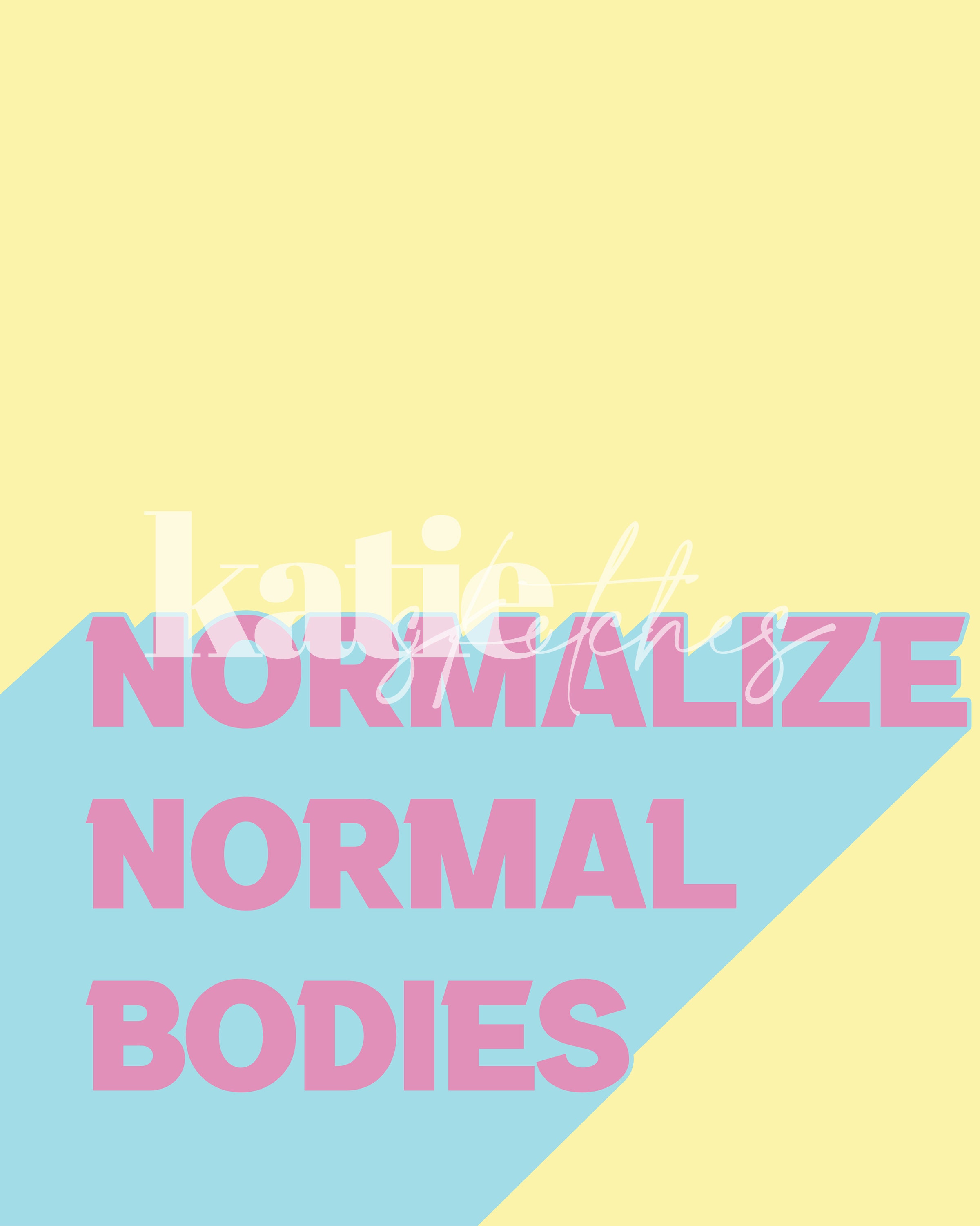 Normalize Normal Bodies Art Print - Digital Download - Etsy