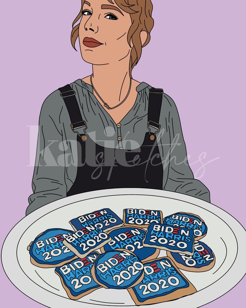 Taylor Swift Biden Cookies Art Print Digital Download - Etsy