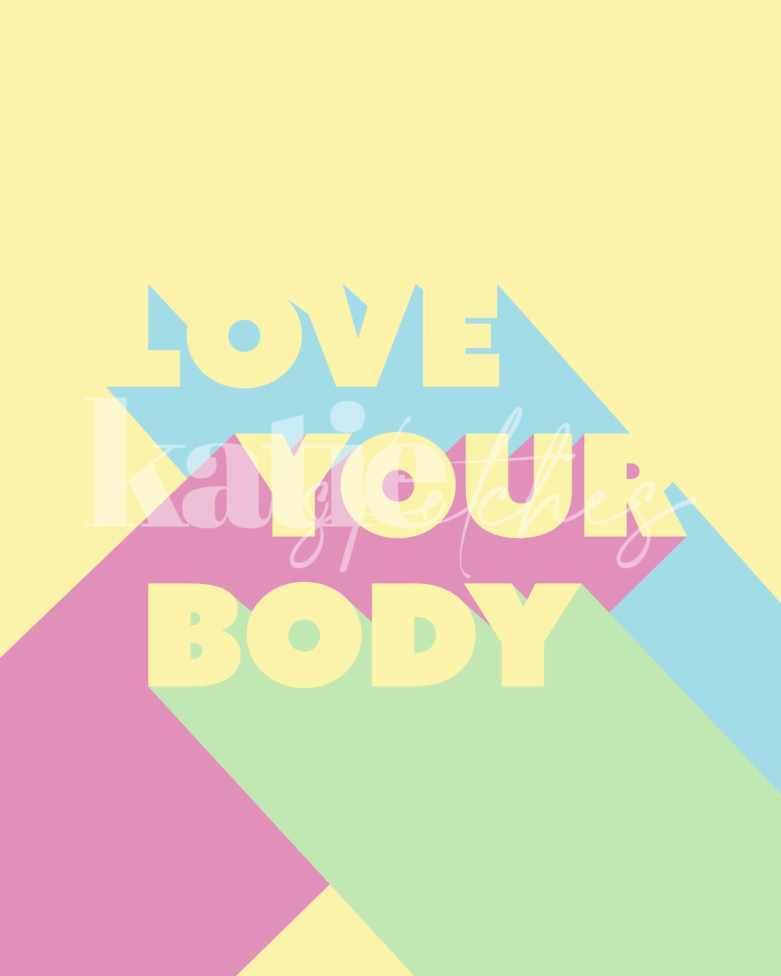 Love Your Body Art Print - Descarga Digital - Etsy España