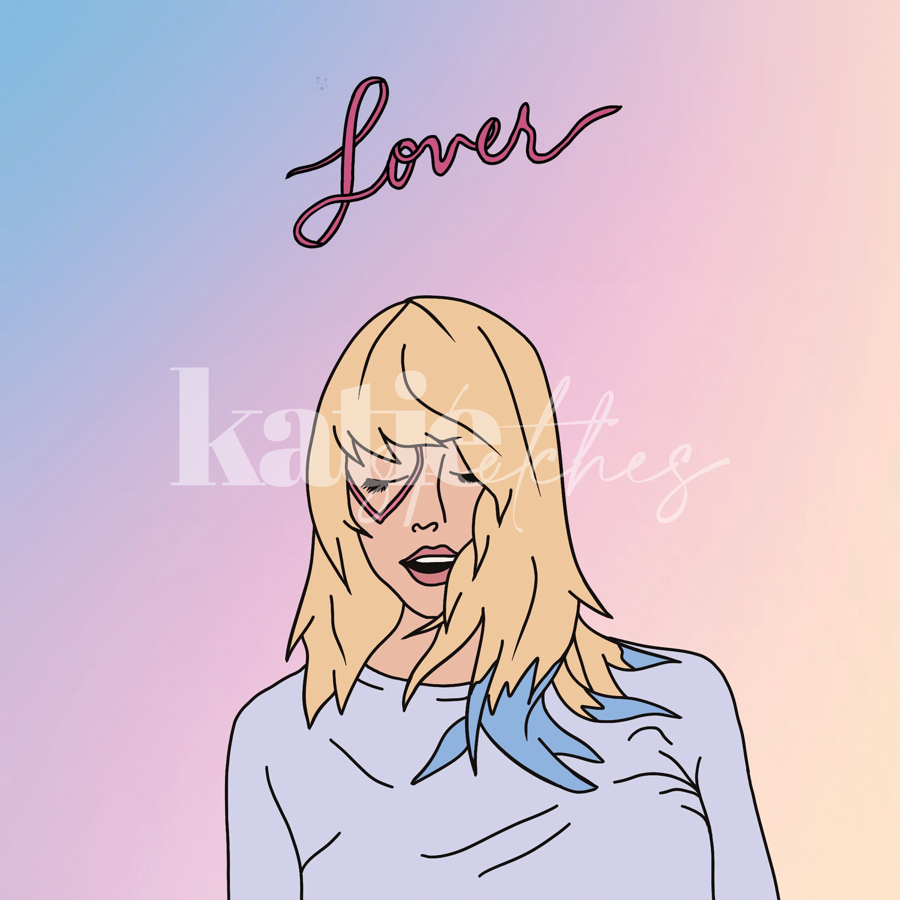 Taylor Swift Lover Art Print Digital Download - Etsy