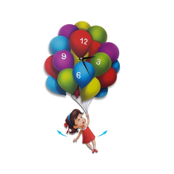 Swinging Girl Clock - Etsy