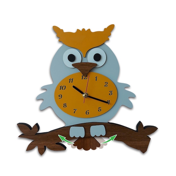 Wooden Owl Clock - Etsy