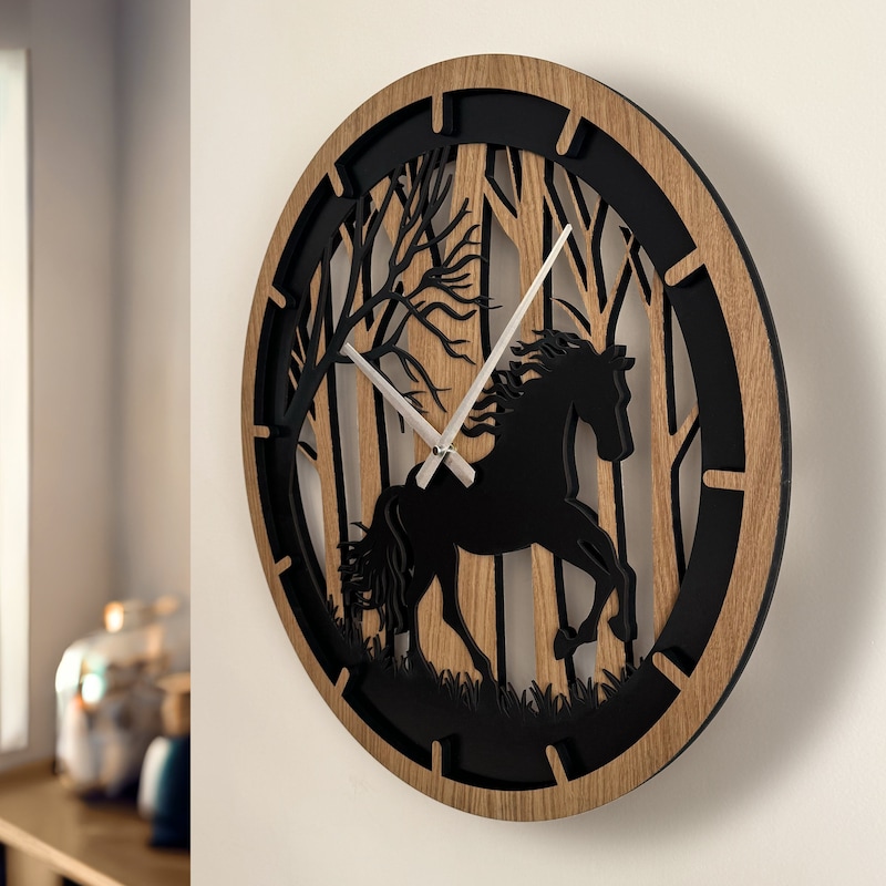 Horse Clock - Etsy
