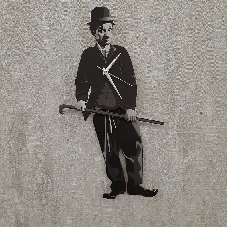 Charlie Chaplin Pendulum Wall Clock Chaplin Swinging Legs | Etsy