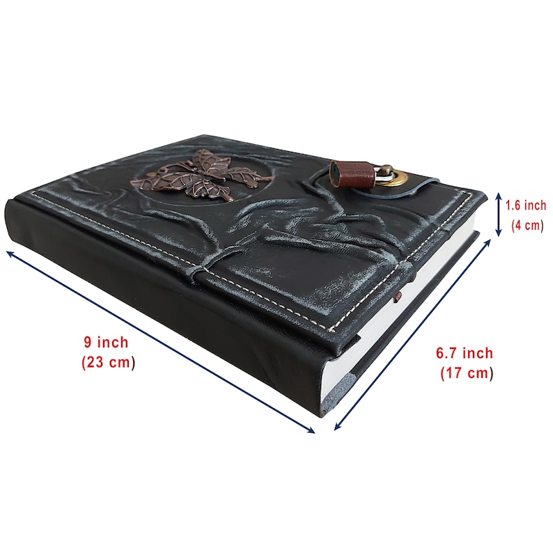 Locked Genuine Leather Notebook Diary Unlined Pages Handmade | Etsy