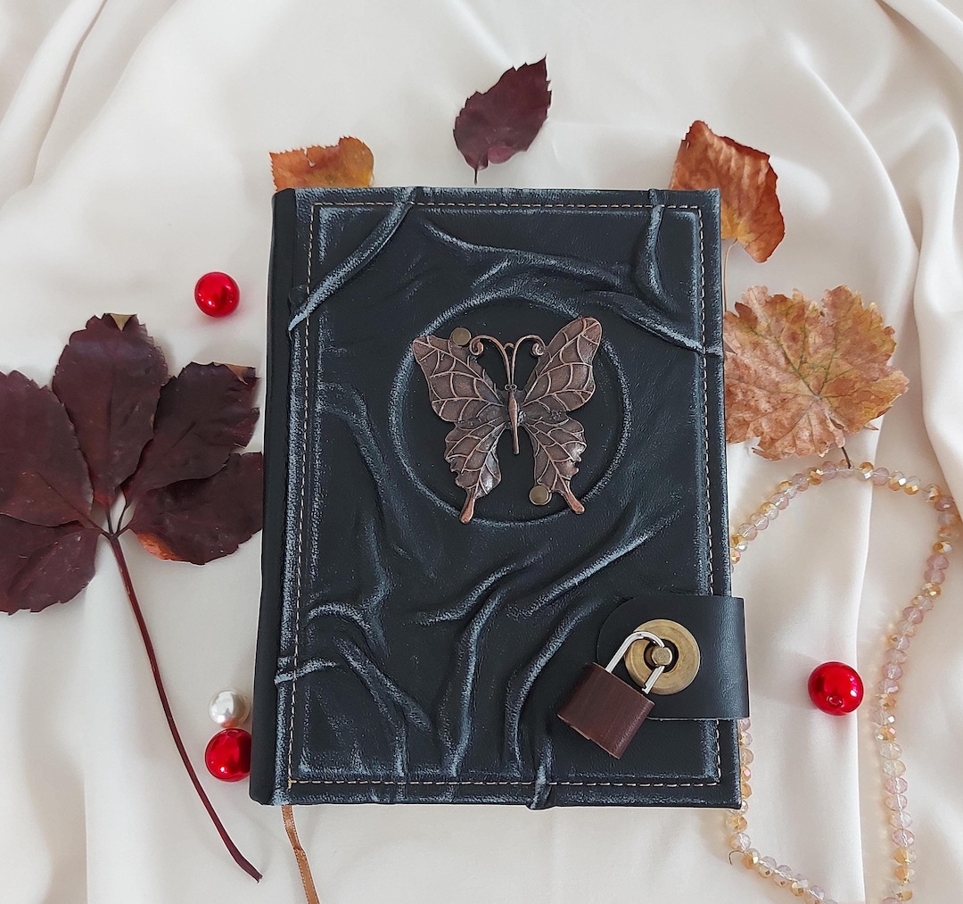 Locked Genuine Leather Notebook Diary Unlined Pages Handmade Locked ...