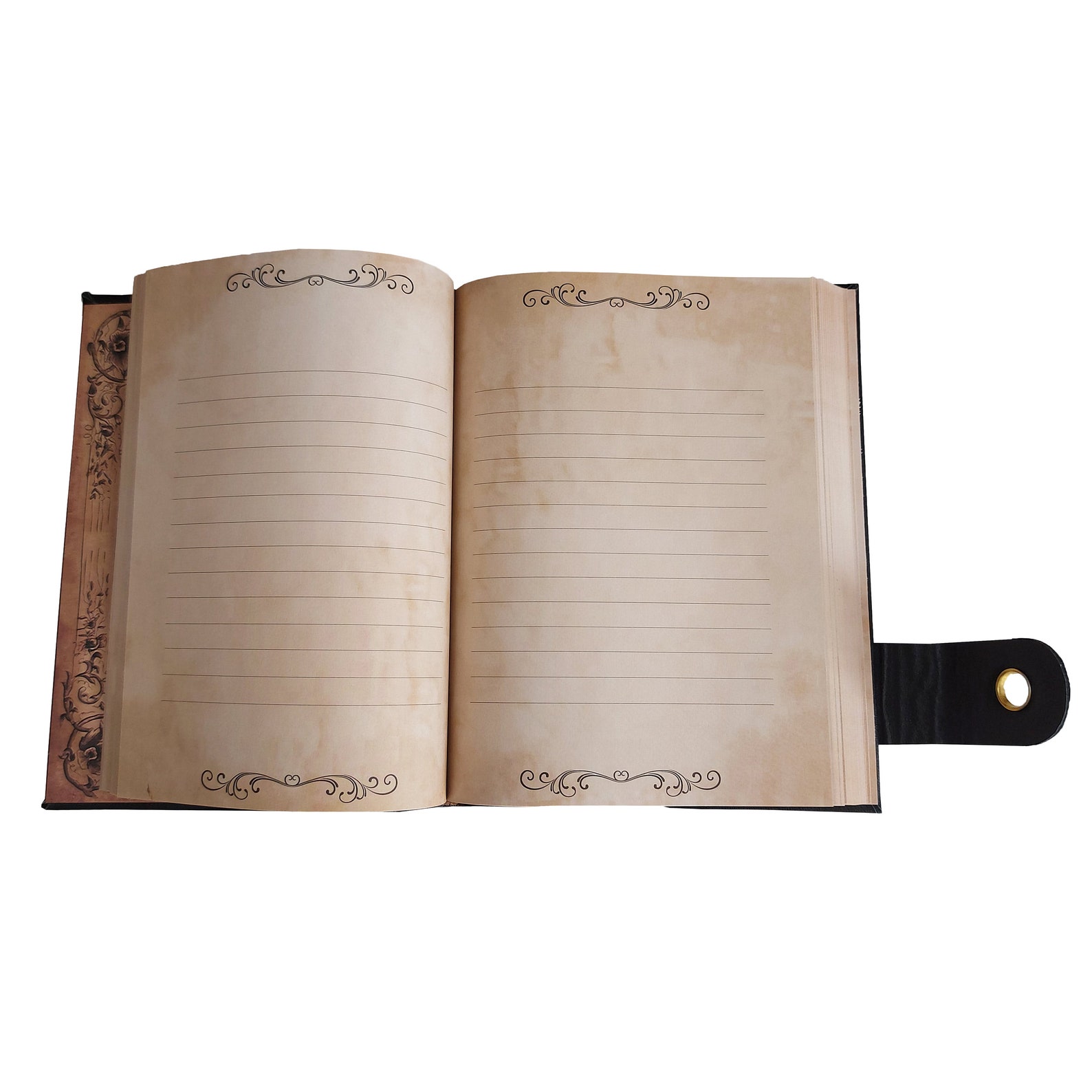 Locked Genuine Leather Notebook Diary, Unlined Pages, Handmade Journal ...