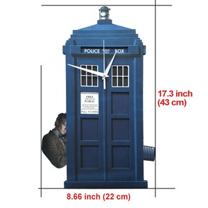 Doctor Who Tardis Pendulum Wall Clock, Dr. Who Swinging, Cafe Decor ...
