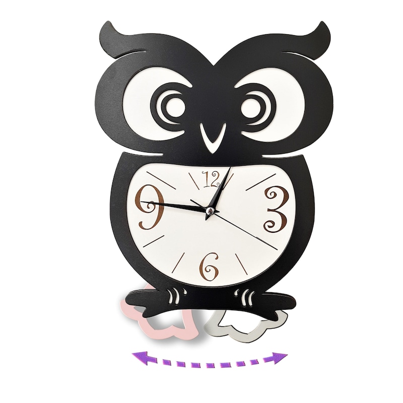 Wooden Owl Clock - Etsy