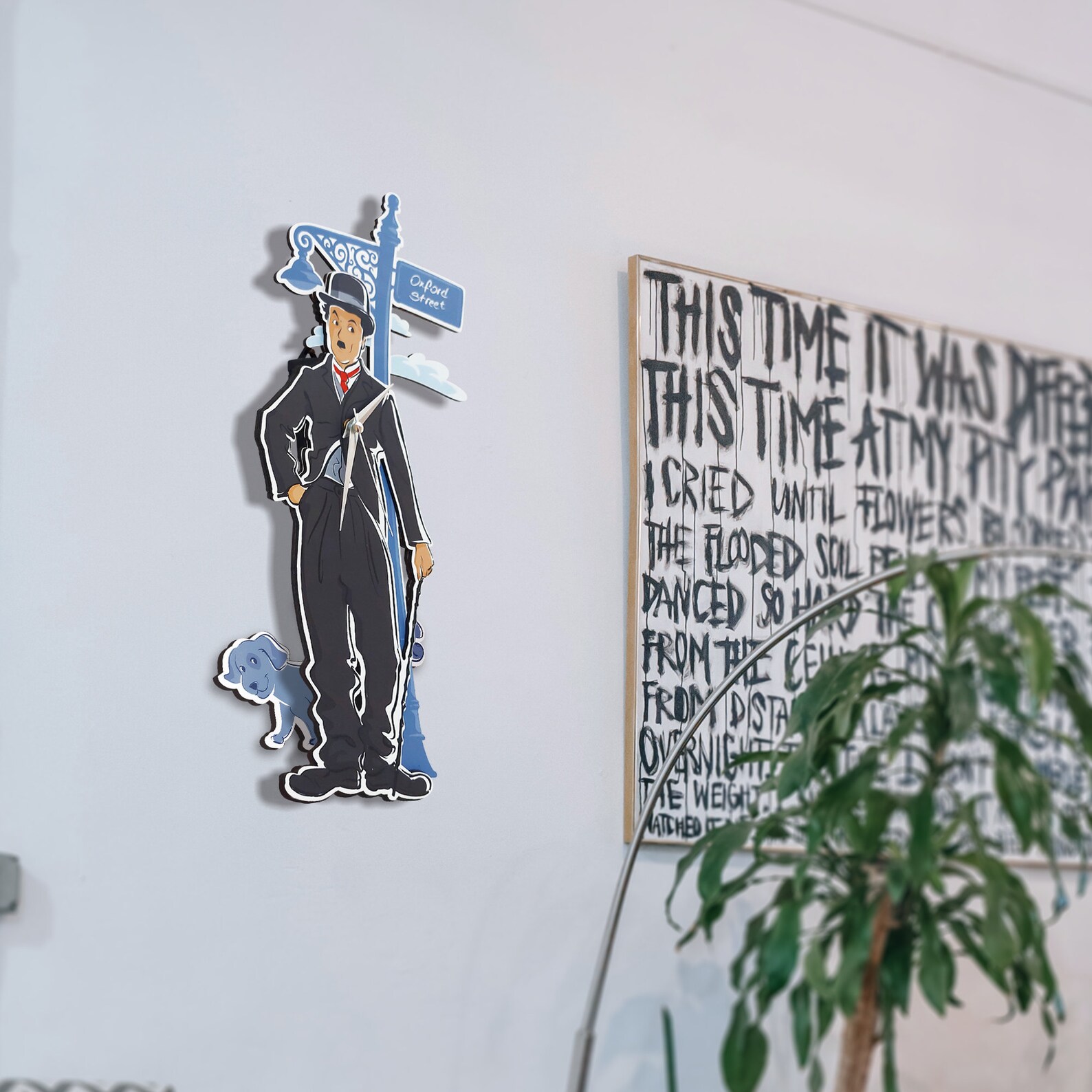 Charlie Chaplin Pendulum Wall Clock Chaplin Swinging Legs - Etsy