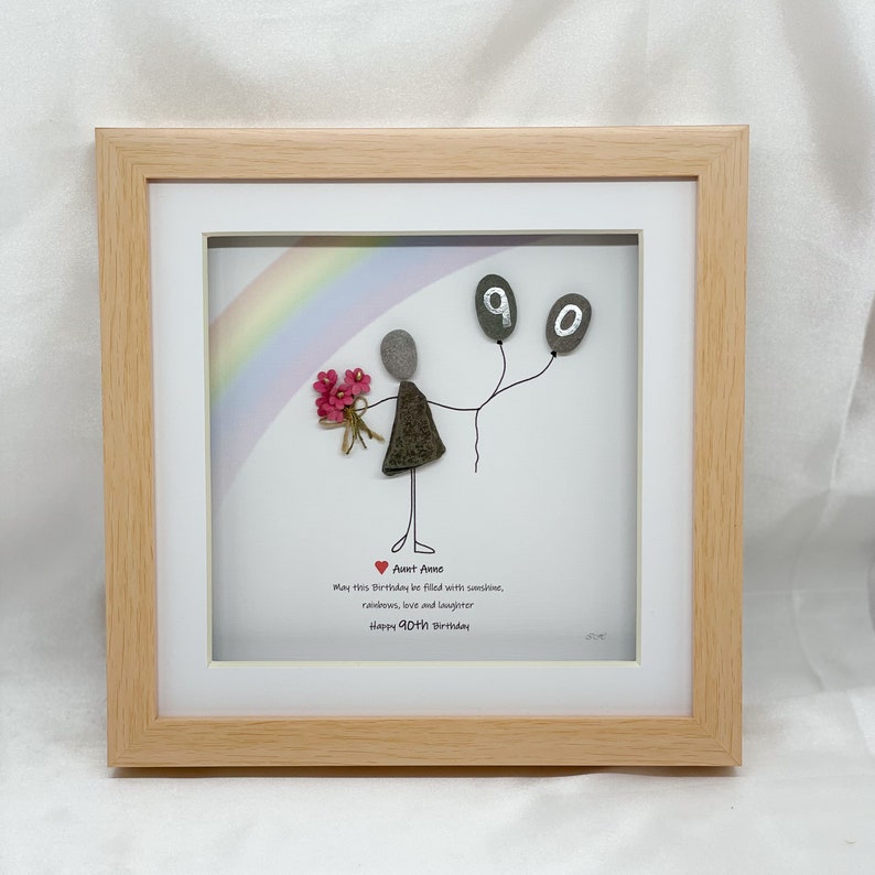 Special Birthday or Milestone Birthday Pebble Picture - Etsy UK