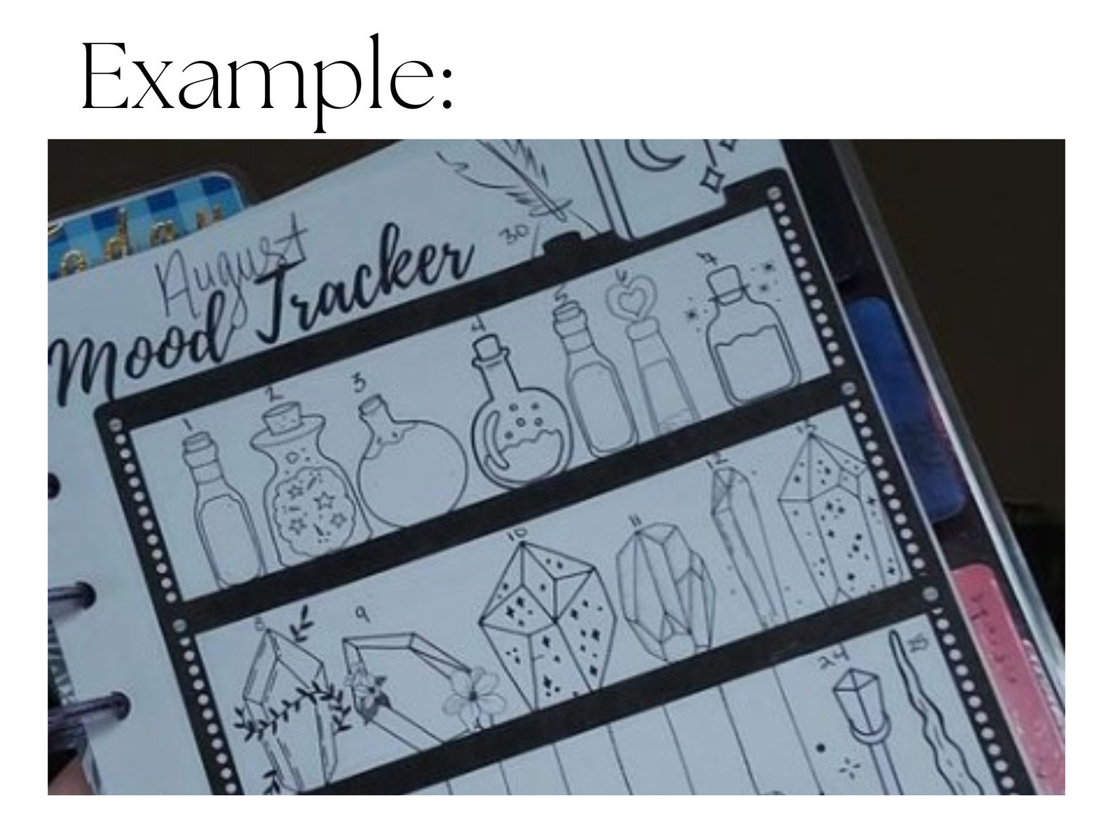 Printable Potion Mood Tracker for Planners With Crystals - Etsy