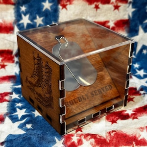 Proudly Served Service Member Dog Tag Display Box (NOT PERSONALIZED) - Etsy