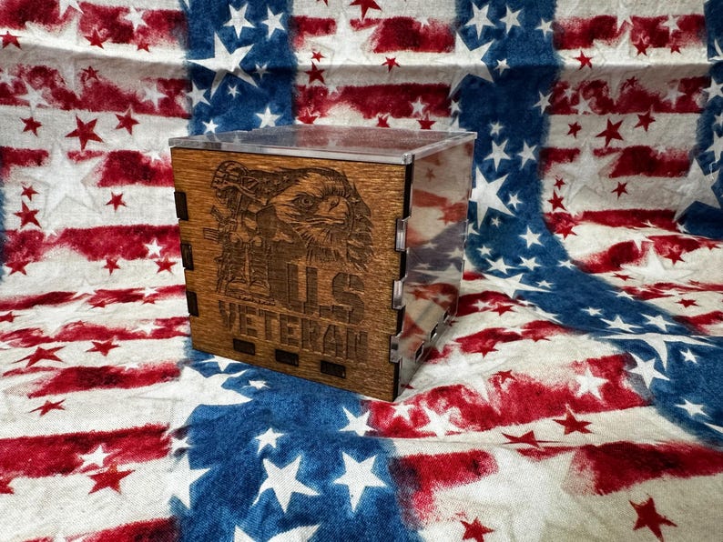 Proudly Served Service Member Dog Tag Display Box (NOT PERSONALIZED) - Etsy