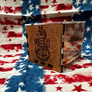 Personalized Service Member Dog Tag Display Box - Etsy
