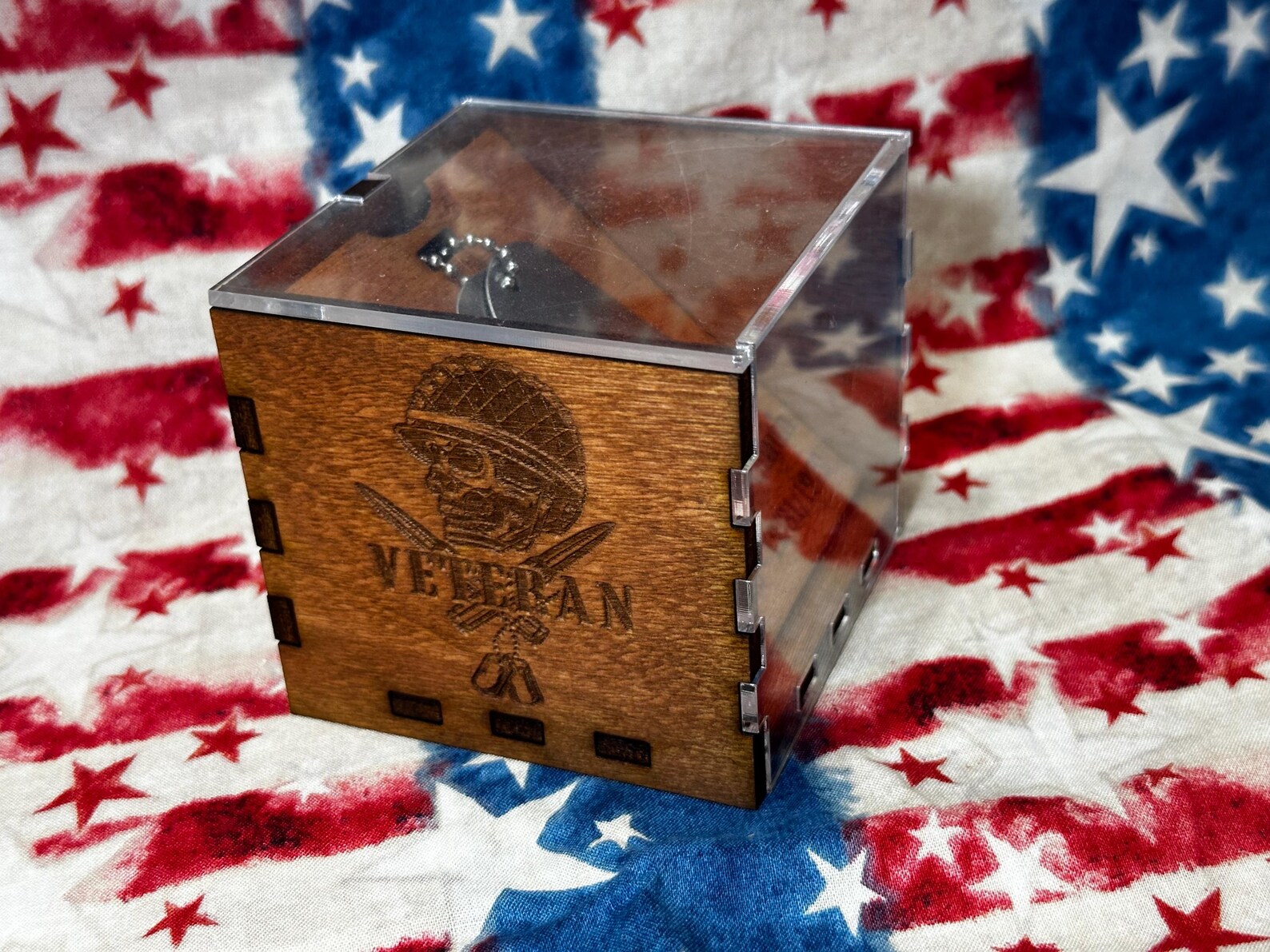 Proudly Served Service Member Dog Tag Display Box (NOT PERSONALIZED) - Etsy