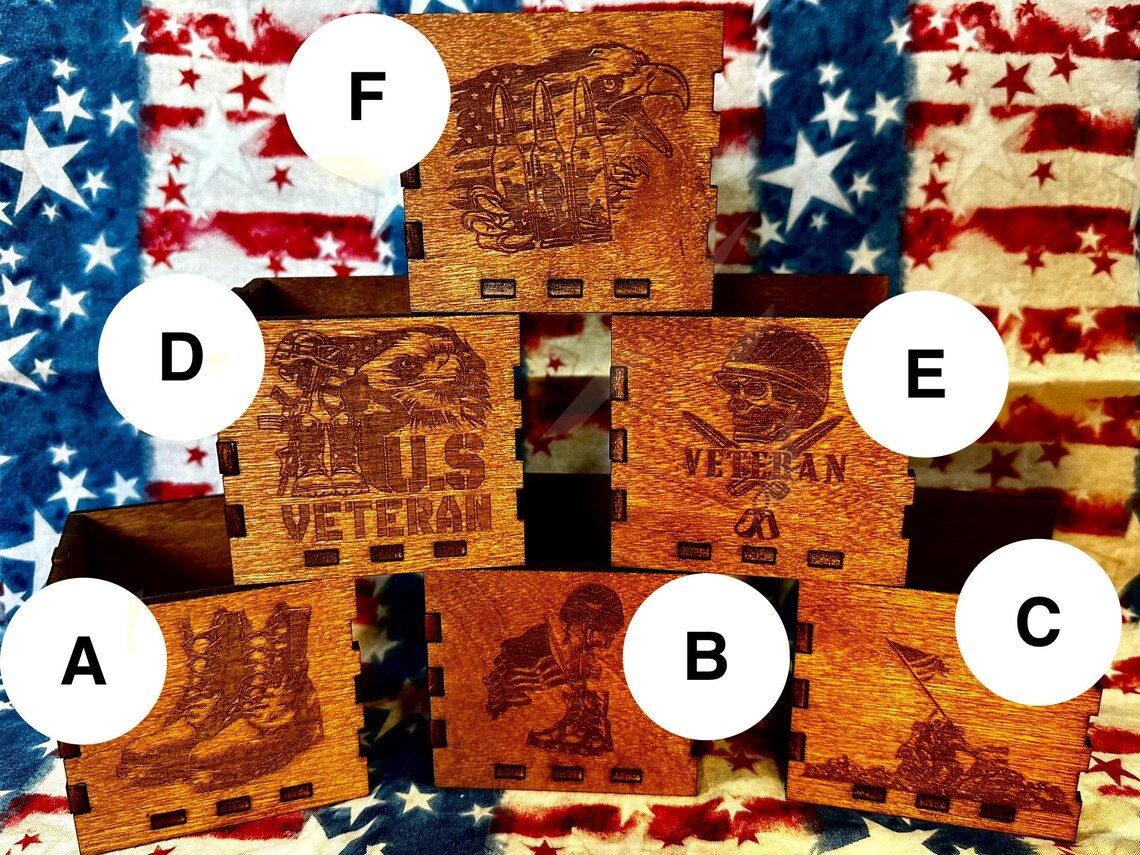 Proudly Served Service Member Dog Tag Display Box (NOT PERSONALIZED) - Etsy