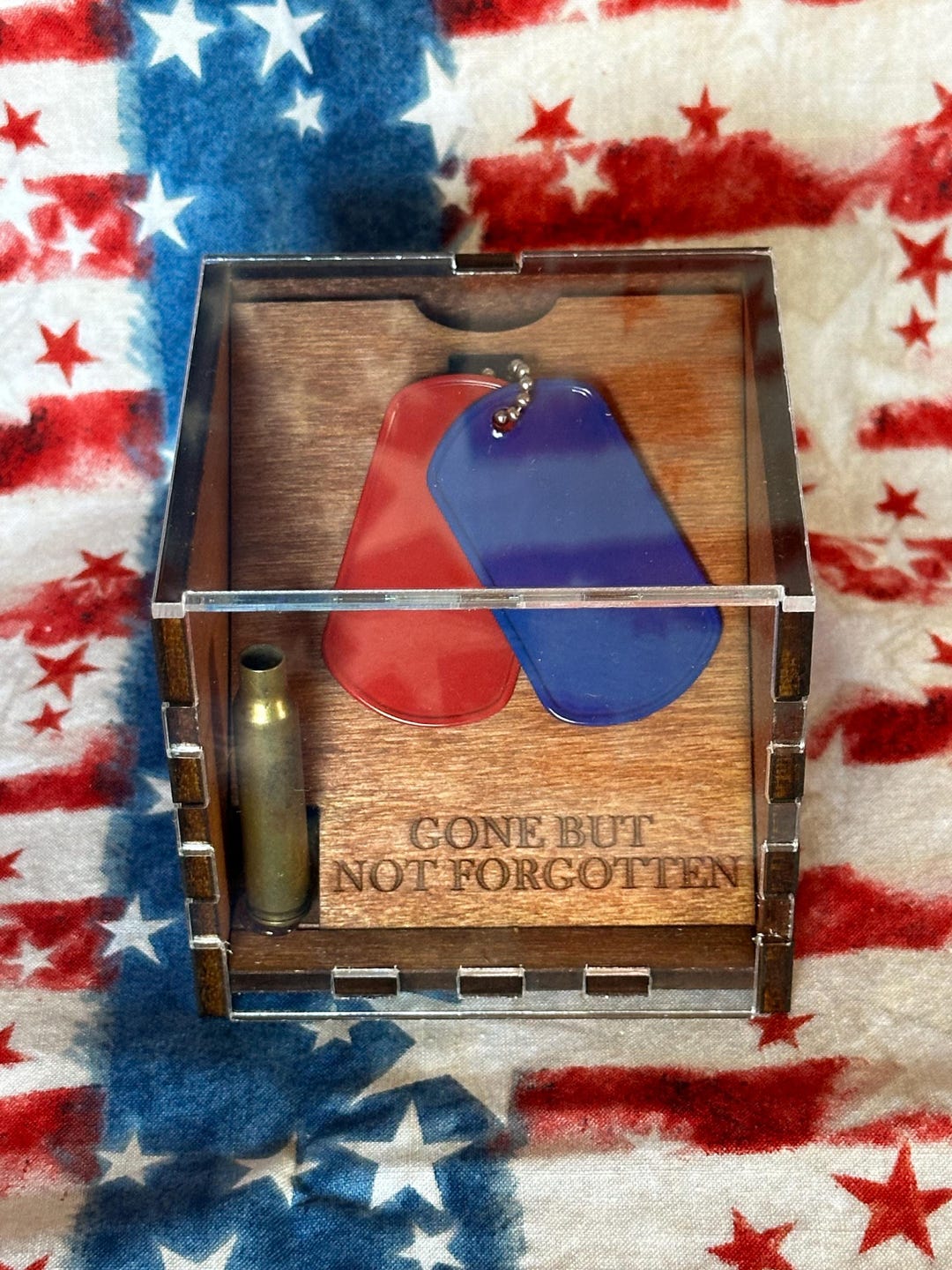 Memorial Dog Tag and Casing Display Box (NOT PERSONALIZED) - Etsy