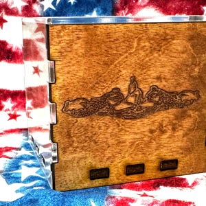 Personalized Service Member Dog Tag Display Box - Etsy