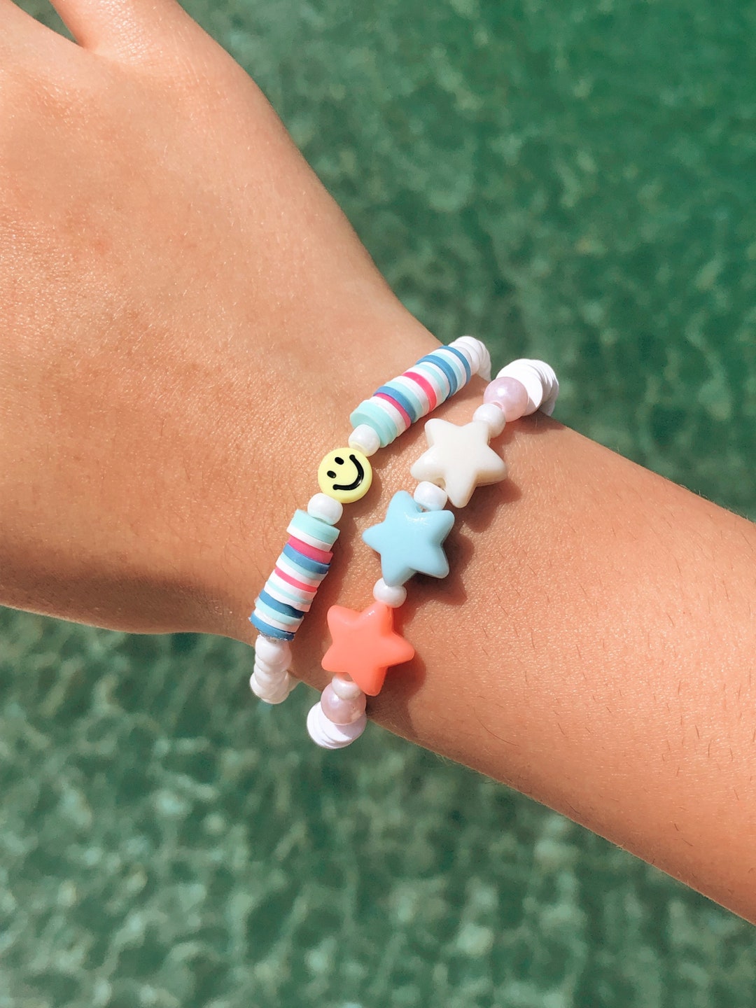 STARBURST Preppy Bracelets Stack - Etsy