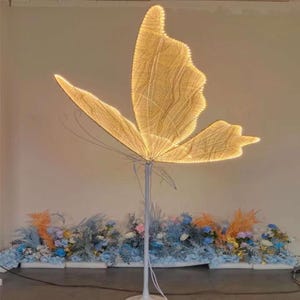 Long Butterfly Leads the Way Long Metal Stand LED Light Event ...