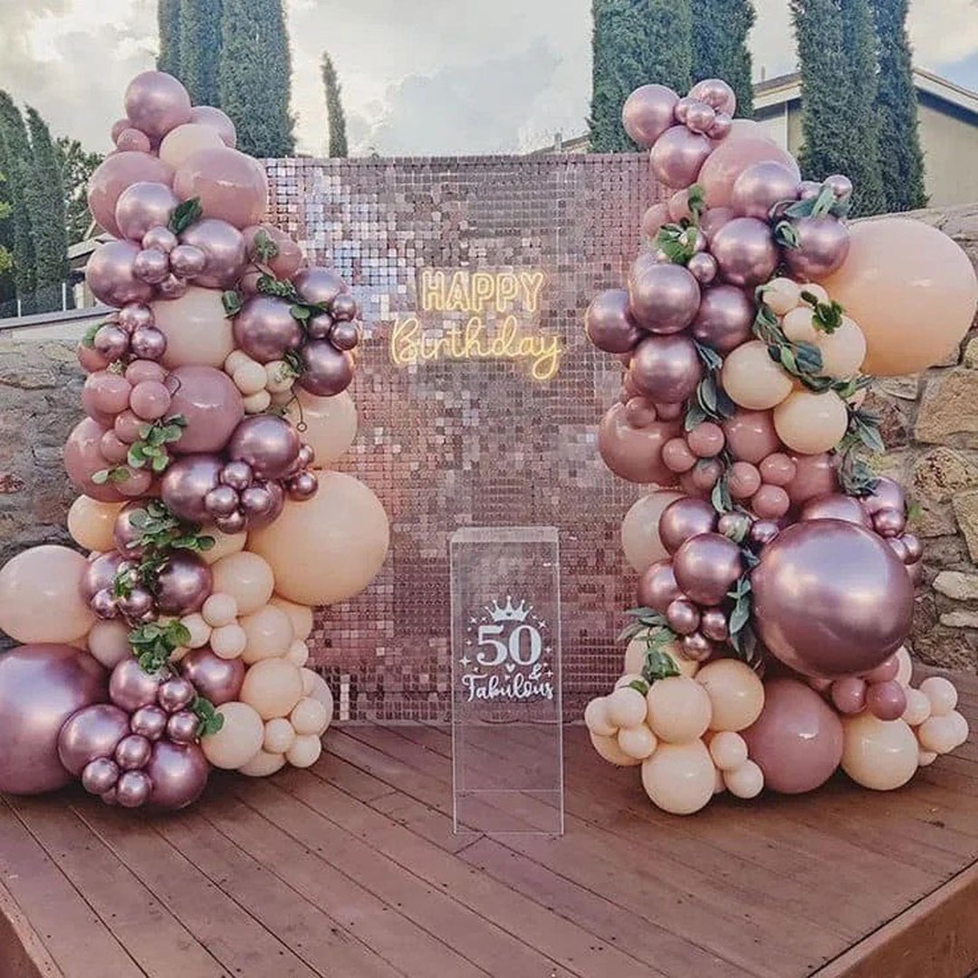 36 Rose Gold 12x12 Shimmer Sequin Wall Panels - Etsy