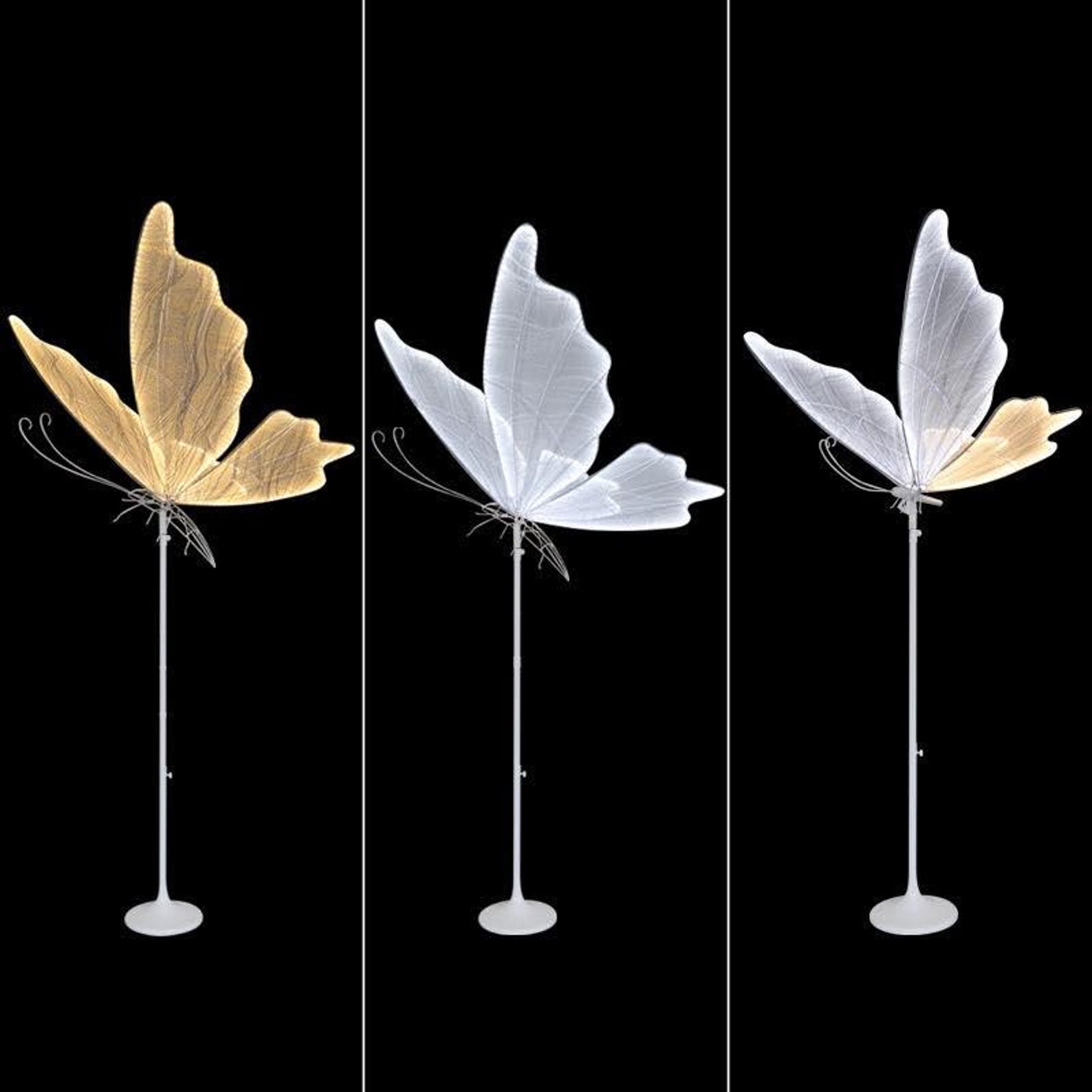 Long Butterfly Leads the Way Long Metal Stand LED Light Event ...