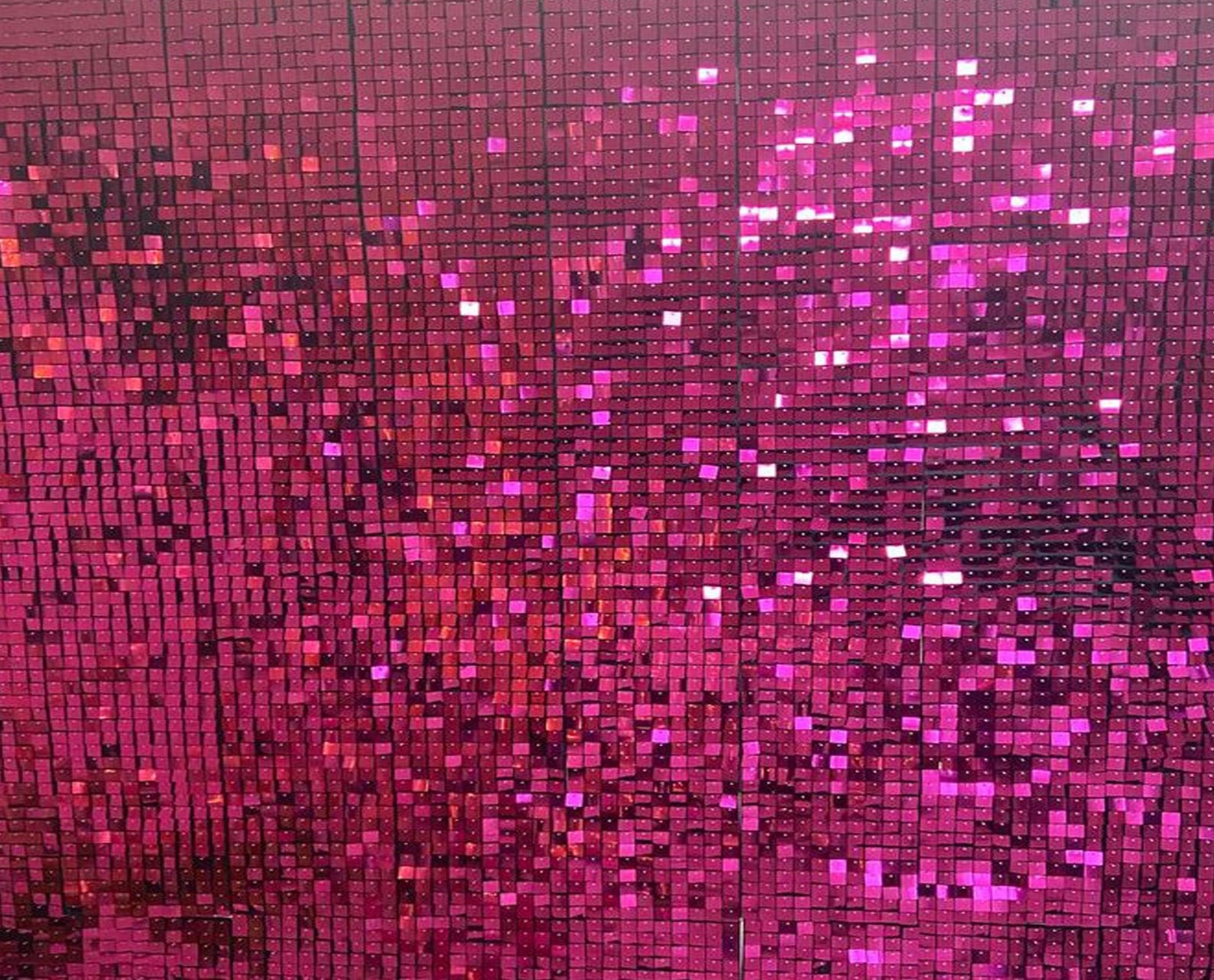 36 Hot Pink 12x12 Shimmer Sequins Wall Panels clear Back for Backdrop ...