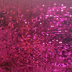 36 Hot Pink 12"x12" Shimmer Sequins Wall Panels "clear Back" for ...
