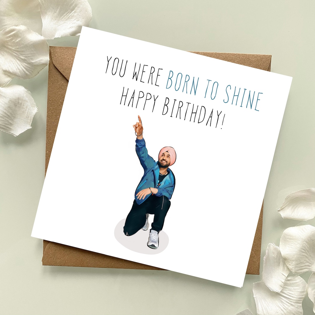 Born to Shine | Diljit Inspired, Rangolicards, Rangoliofficial, South ...