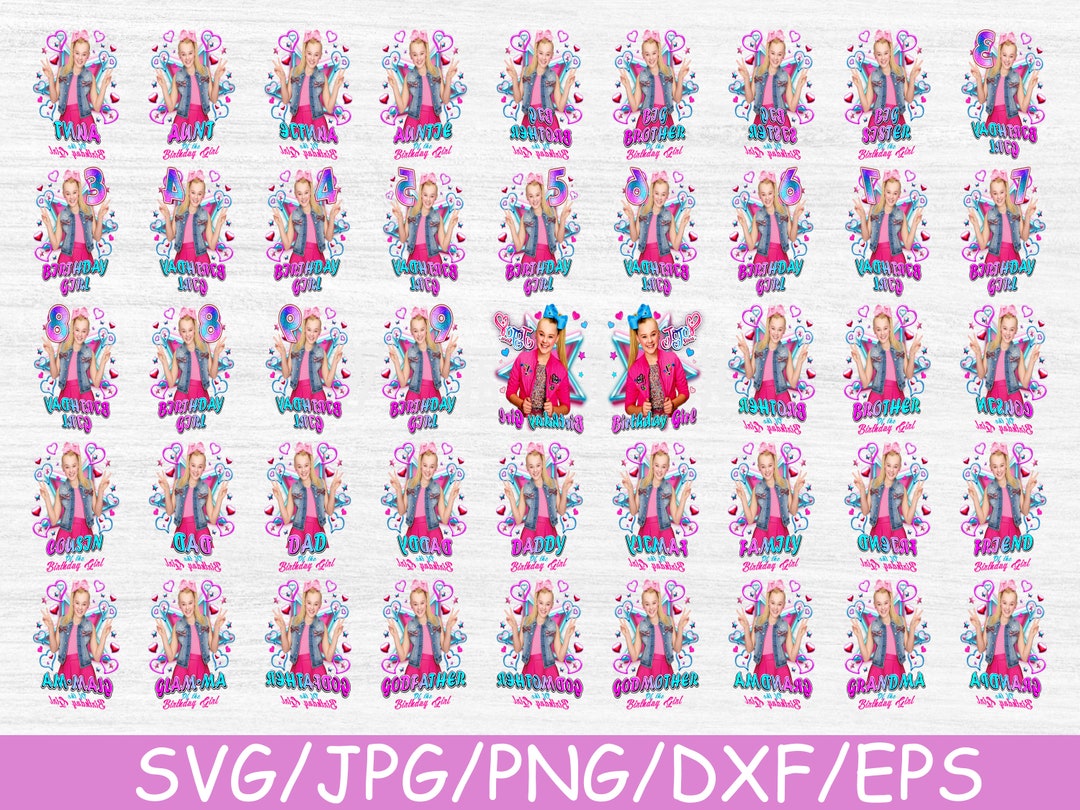 50 Digital Pink Girl SVG Bundle, Cute Pink Girl SVG File, Instant ...