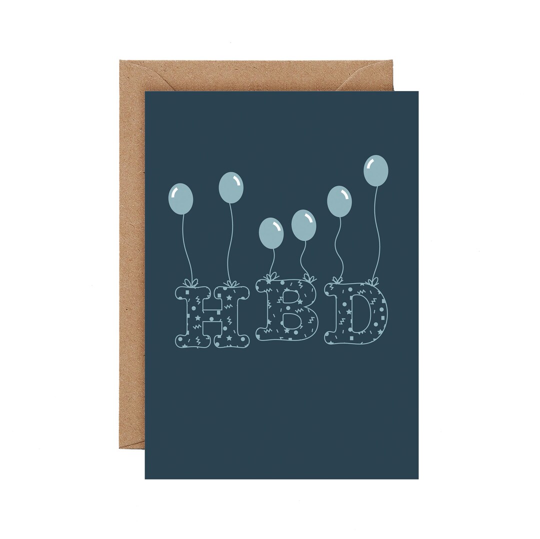 Happy Birthday Card HBD Greetings Card Birthday Card Birthday Card for ...