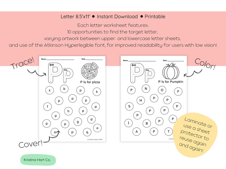 Uppercase and Lowercase Letter Identification, PRINTABLE, Homeschool ...