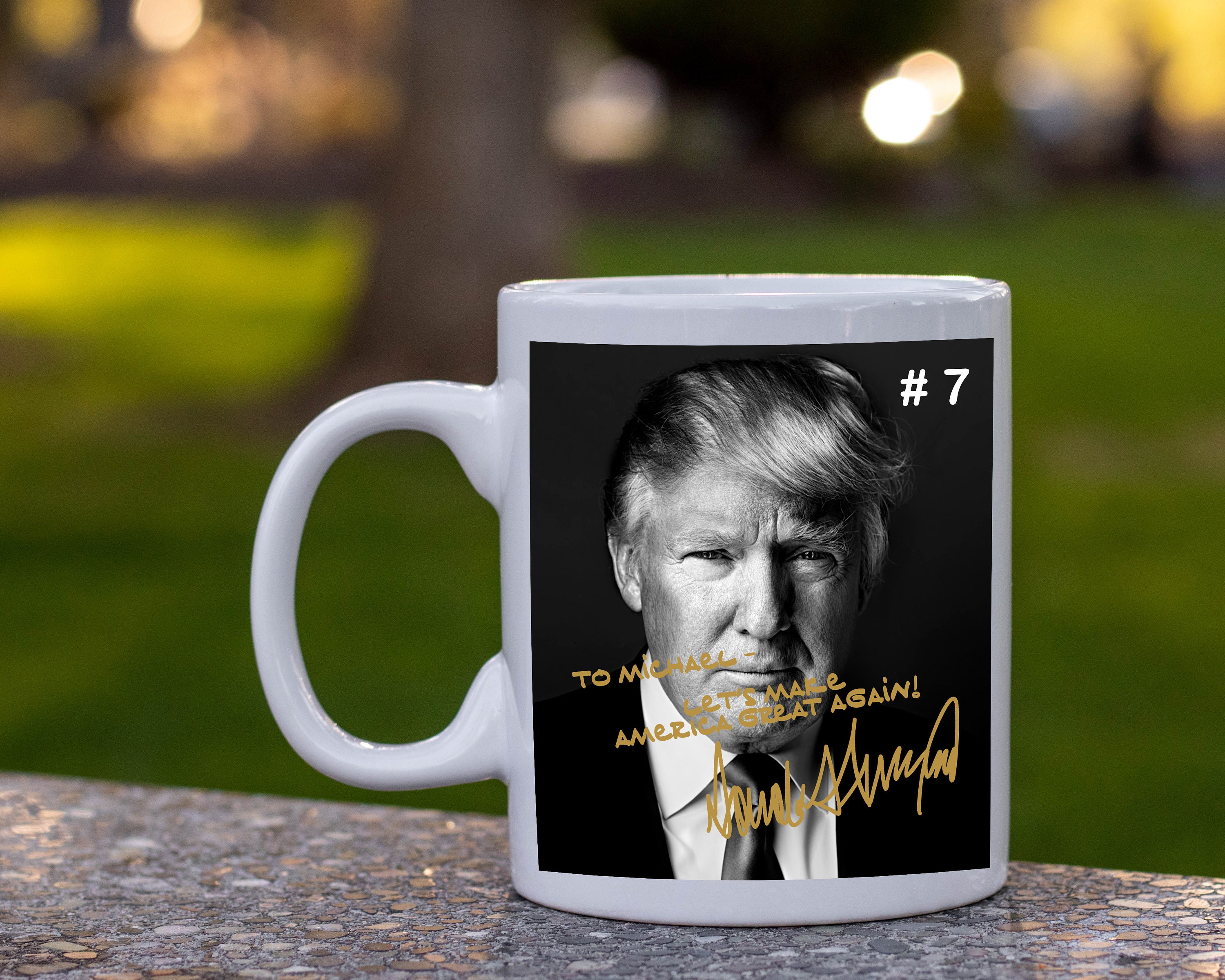 Personalized President Donald Trump Autographed Mug/ Trump Autographed ...