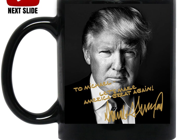 Personalized President Donald Trump Autographed Mug/ Trump - Etsy