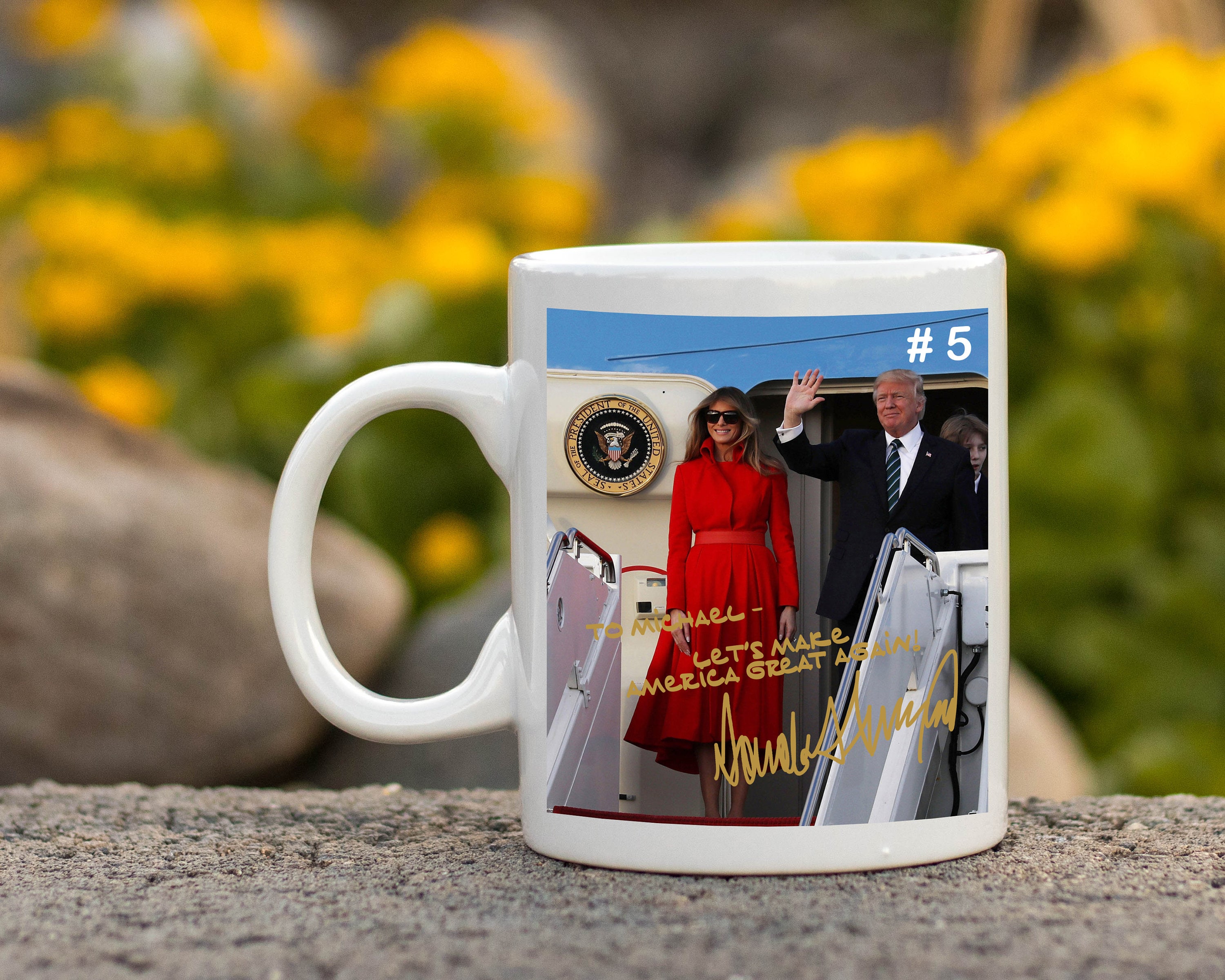 Personalized Trump Autograph Mug, Funny Political Gift - Etsy