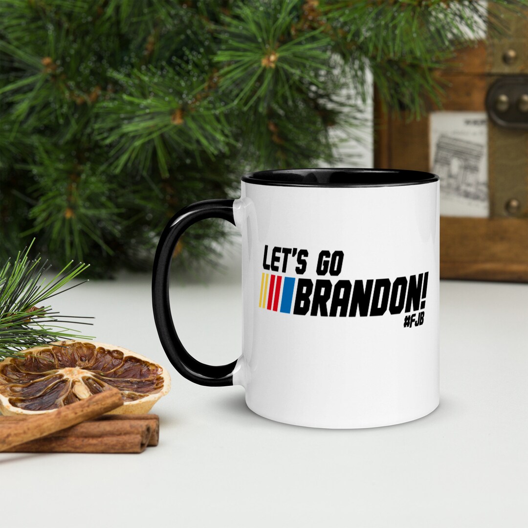 Lets Go Brandon Mug With Color Inside - Etsy