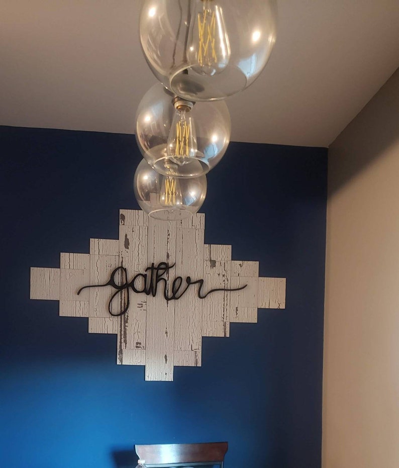 Gather Script Word Wooden Cutout Sign 3/4 Thick on - Etsy