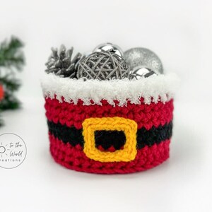 Christmas Basket Crochet Pattern | Christmas Crochet Basket | Christmas ...